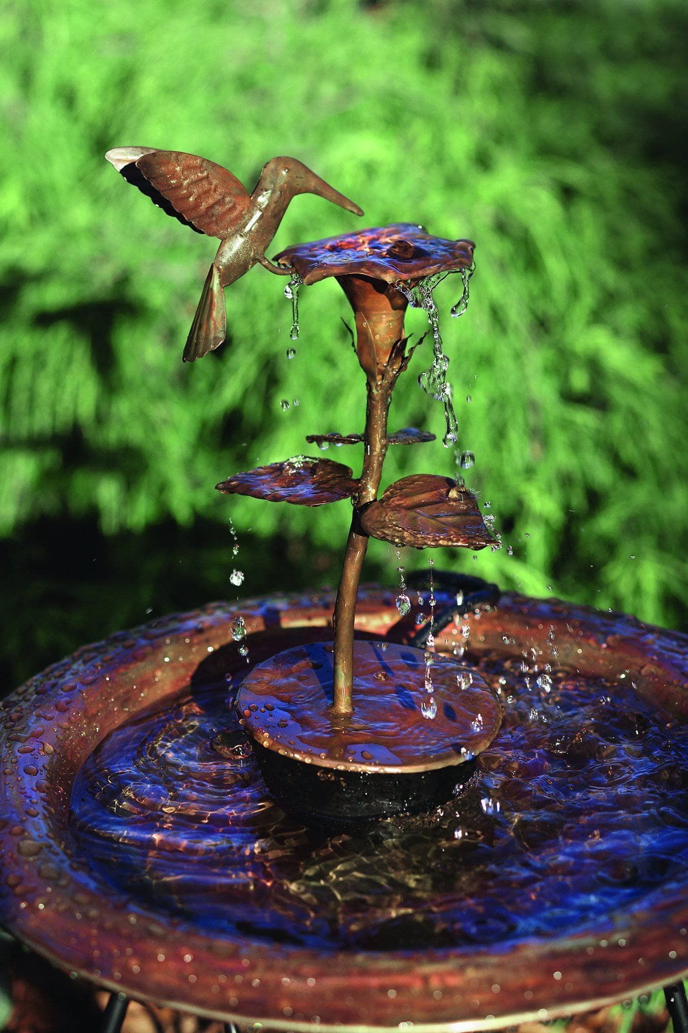 Hummingbird Solid Copper Dripper Fountain - Walmart.com