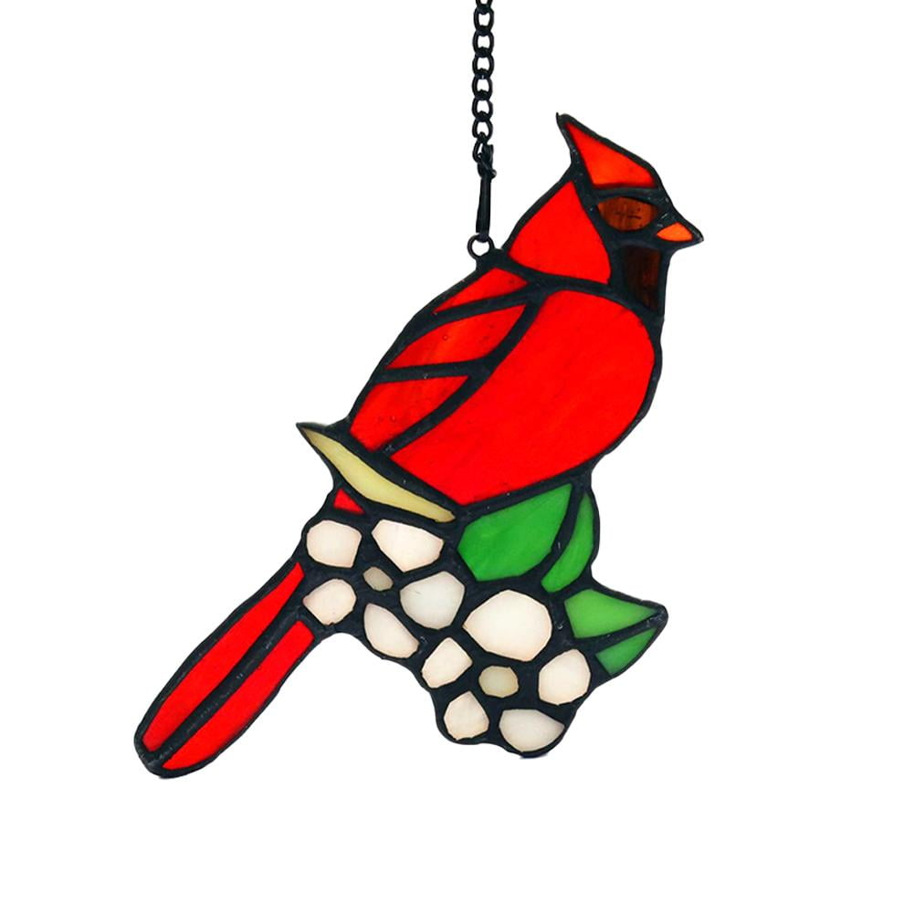 Hummingbird Stained Glass Window Hangings,Red Hummingbird Stained Glass Window Hangings Bird ...