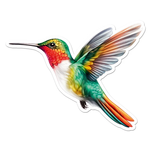 Hummingbird Sticker Phone Decal Water Bottle Stickers Car Decals ...