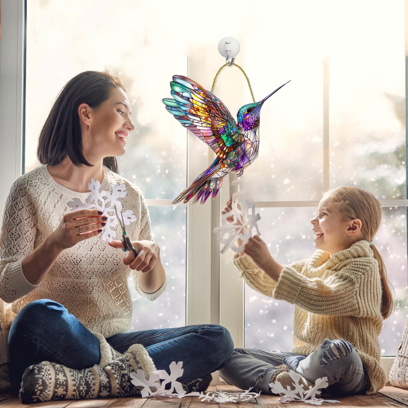 Hummingbird Suncatcher, Fashion Humming Bird Sun Catcher for Windows ...