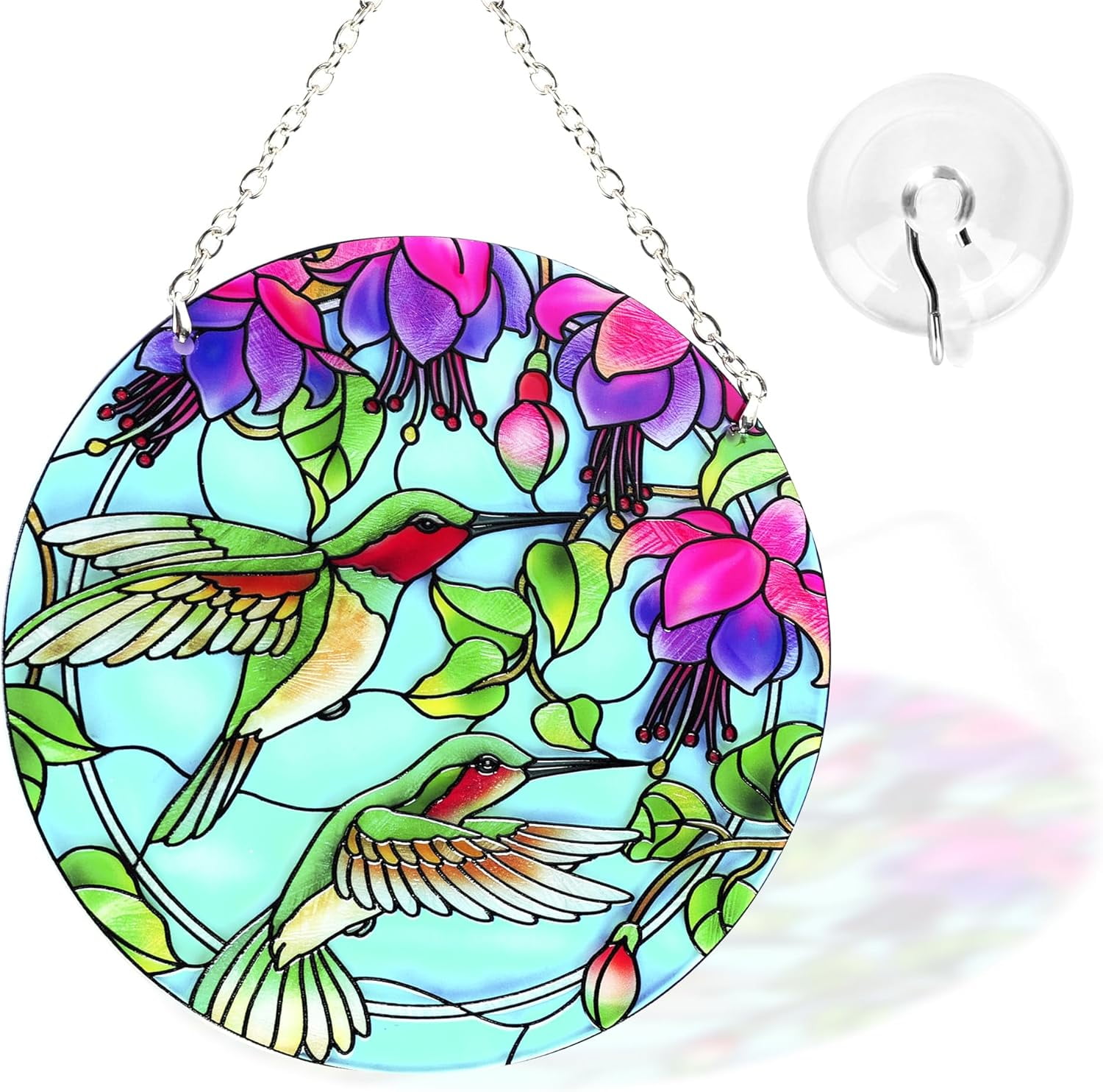 Hummingbird Suncatcher Stained Glass - Hummingbird Gifts for Women ...