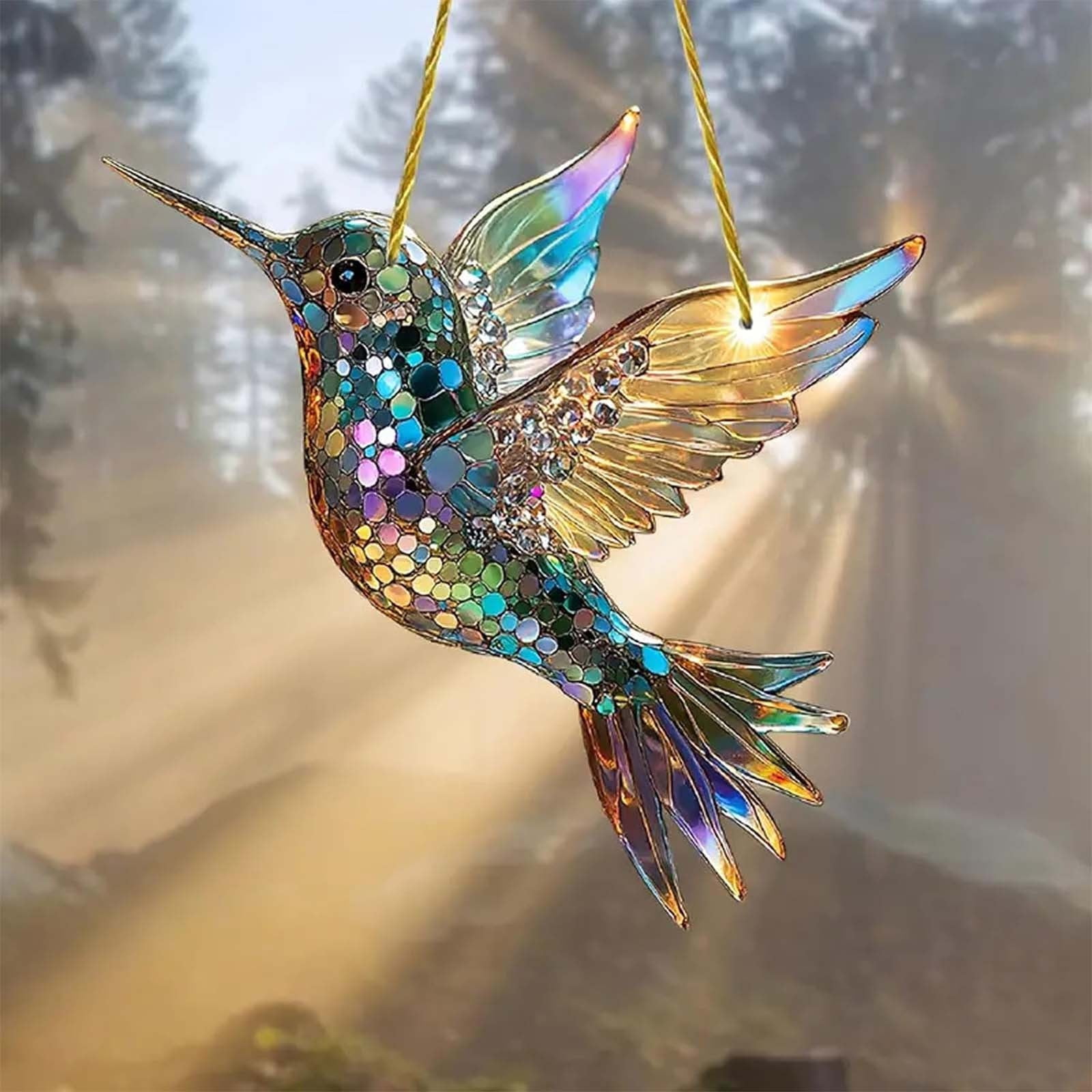 Hummingbird Suncatcher, Suncatchers for Windows Hanging, Rainbow Maker ...