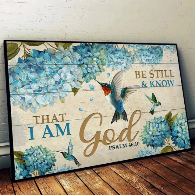 Hummingbird That I Am God Be Still And Know Psalm Bird Jesus Christian ...