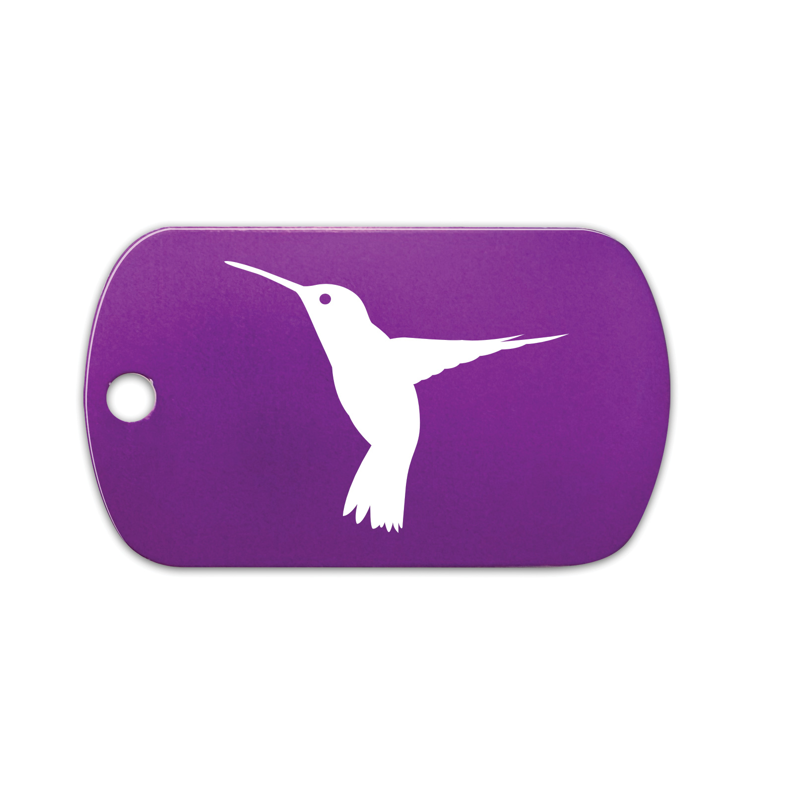 Hummingbird V2 GI Dog Tag Aluminum Keychain bird trochilidae #1 ...