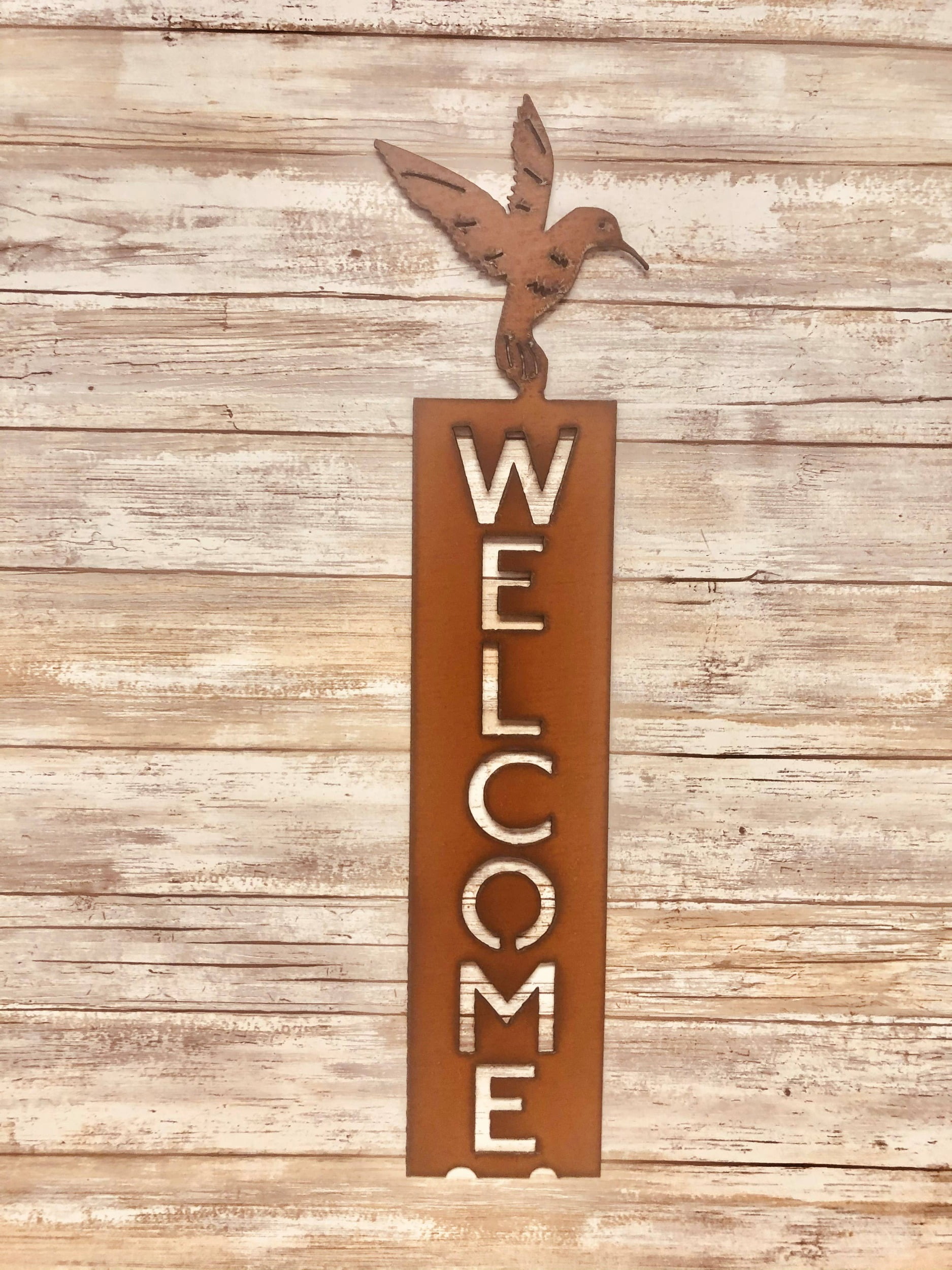 Hummingbird Vertical Welcome Sign - Walmart.com