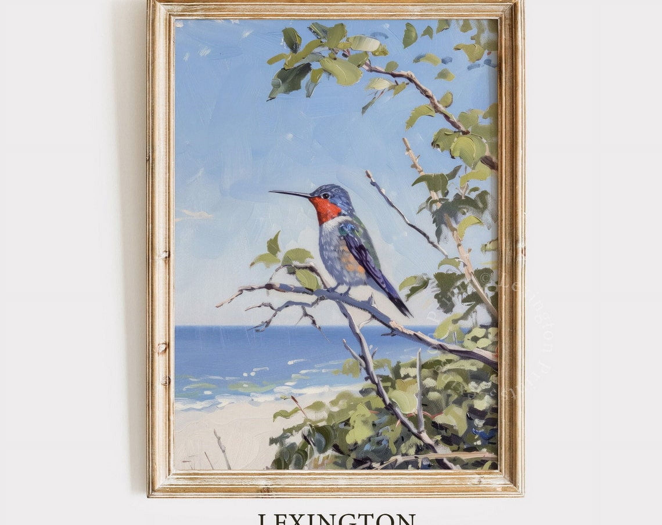 Hummingbird Wall Art Bird Print, Summer Print Coastal Wall Art, Spring ...