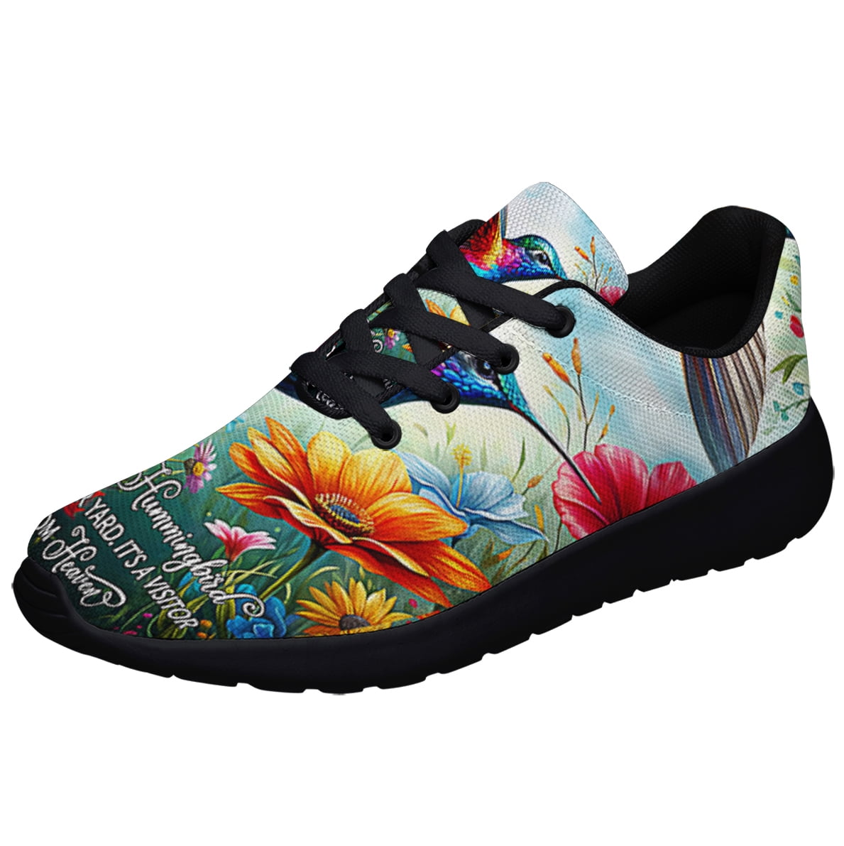 Hummingbird When A Hummingbird Visits Spring Shoes Sneakers for Women ...