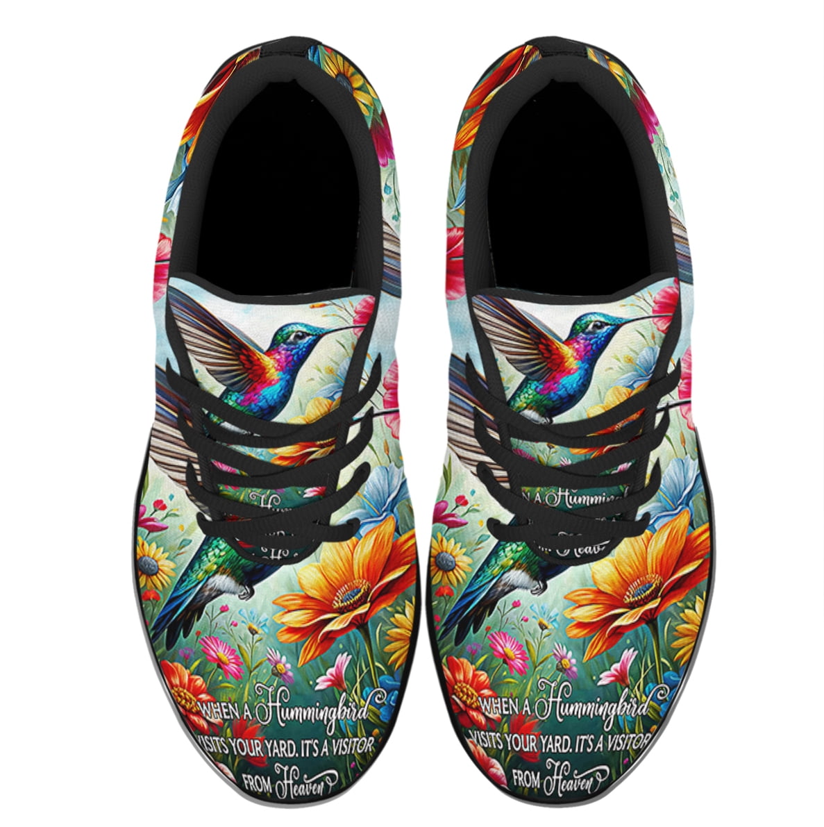 Hummingbird When A Hummingbird Visits Spring Shoes Sneakers for Women ...