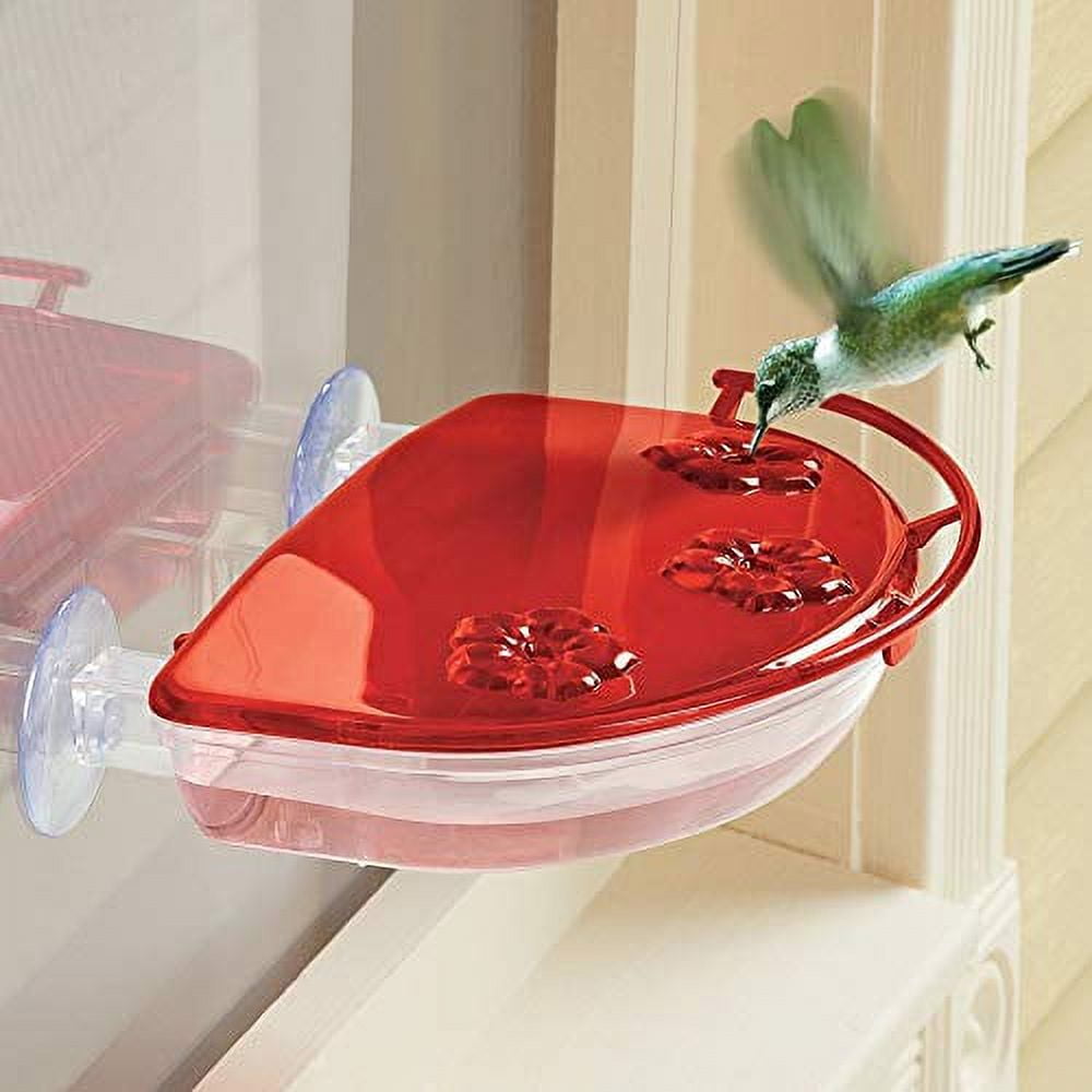 Hummingbird Window View Feeder Jewel Box Suction Cups Bird - Walmart.com