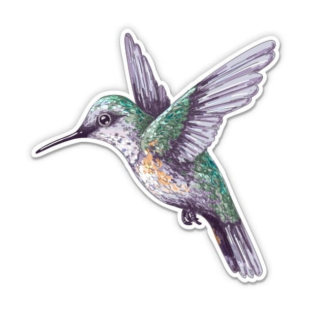 Hummingbird Wings - 12" Vinyl Sticker Waterproof Decal - Walmart ...