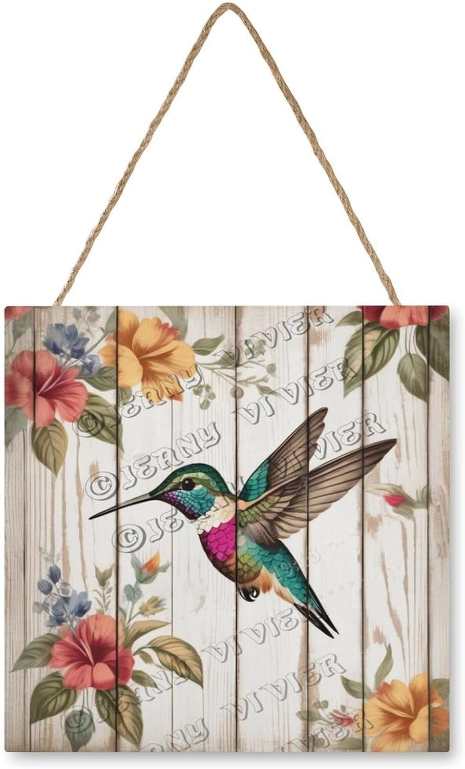 Hummingbird Wooden Sign Hummingbird Hanging Wood Plaques Hummingbird ...