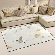 Cherry Blossom Trees Soft Polyester Area Rug 31''x20'', Non Slip ...