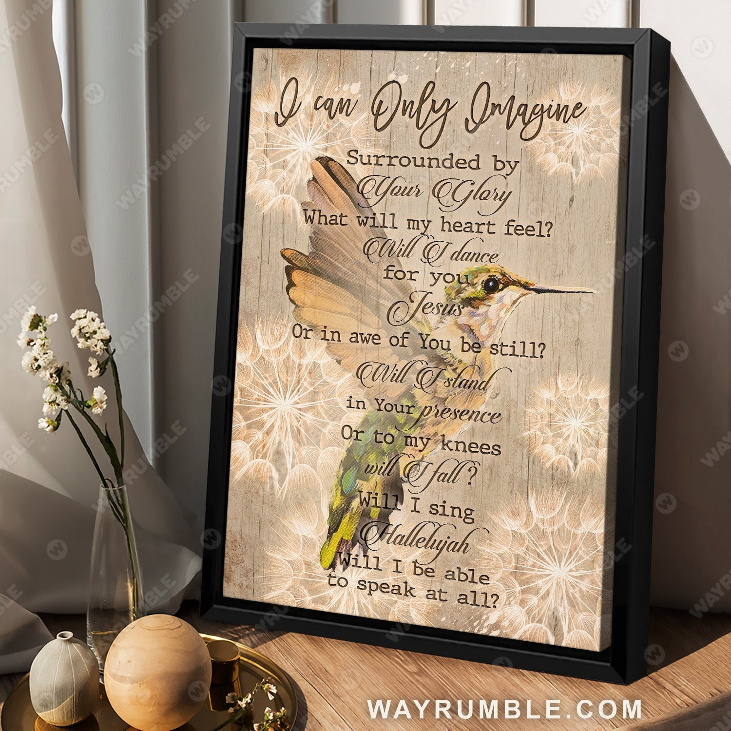 Hummingbird painting, Vintage painting, I can only imagine - Jesus ...