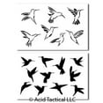 Hummingbirds Airbrush Stencils Craft Spray Painting Large 14" 2 PACK ...