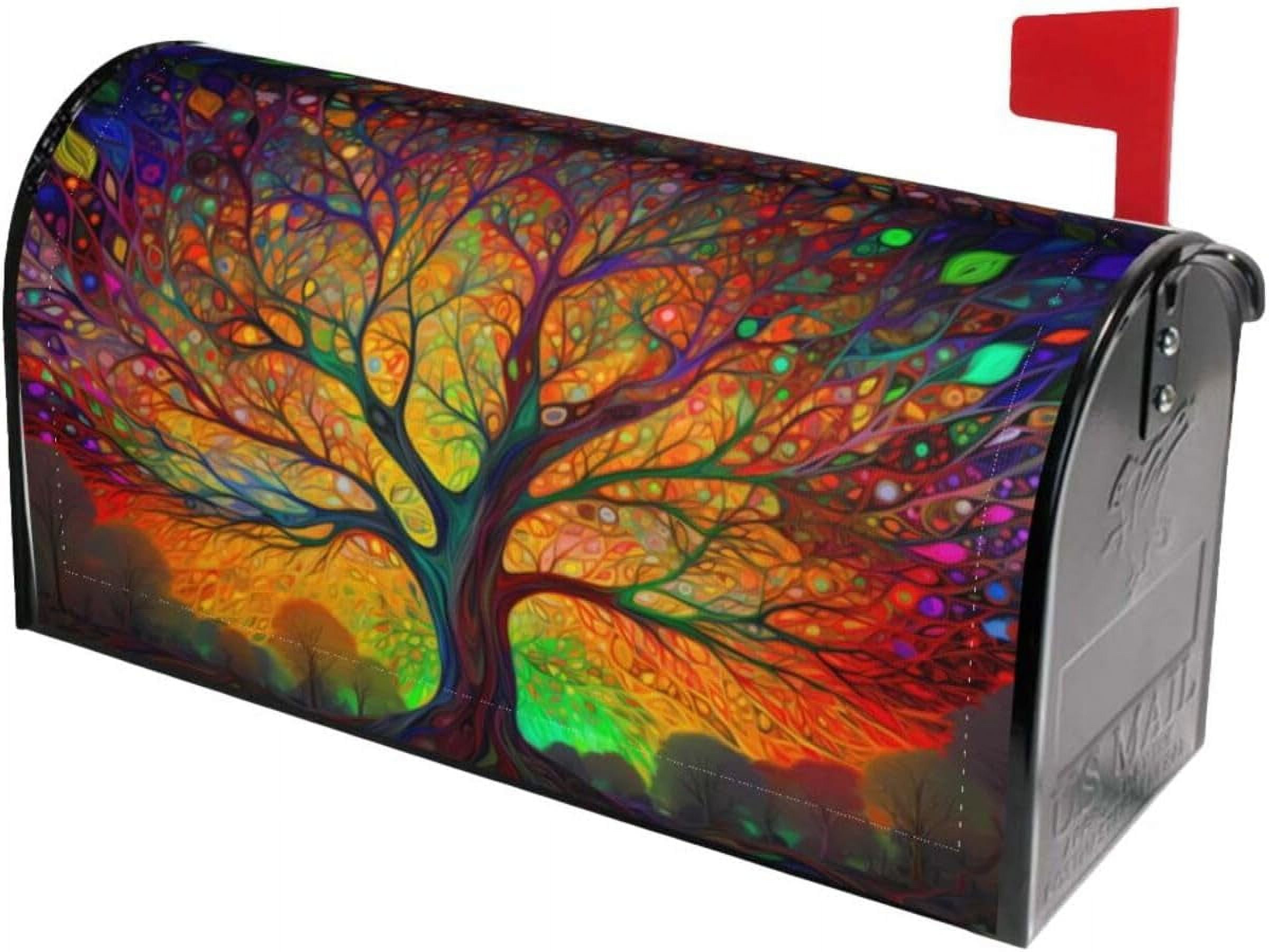 Hummingbirds Birds Spring Summer Red Flowers Blossom Mailbox Covers ...