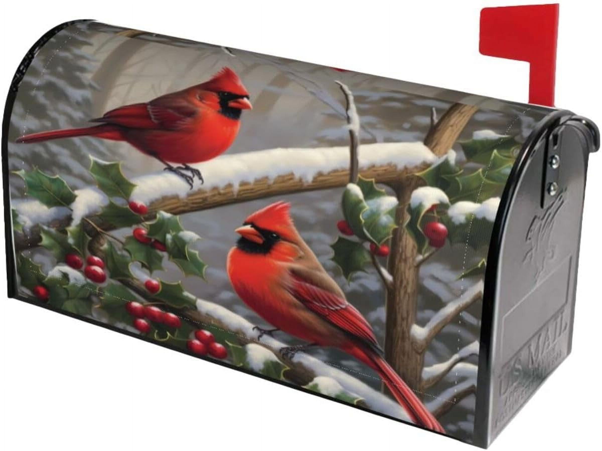 Hummingbirds Birds Spring Summer Red Flowers Blossom Mailbox Covers ...