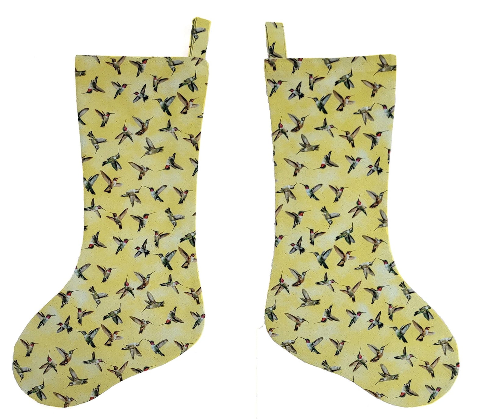 Hummingbirds Christmas Stocking by Penny's Needful Things (Yellow) (Two ...