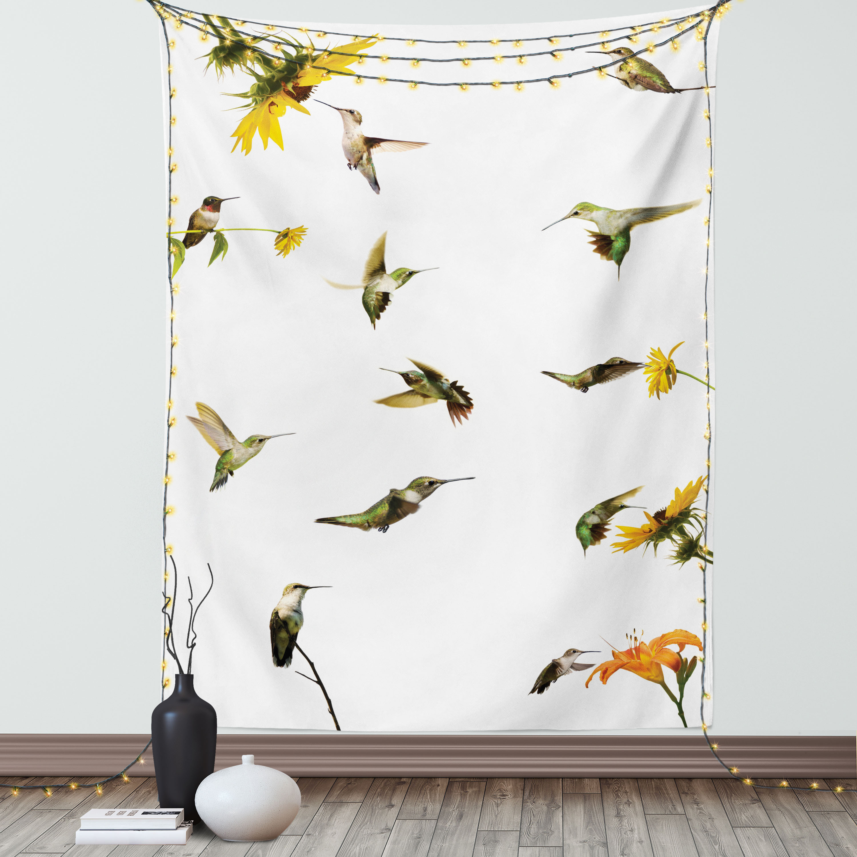 Hummingbirds Decorations Wall Hanging Tapestry, Collection of ...