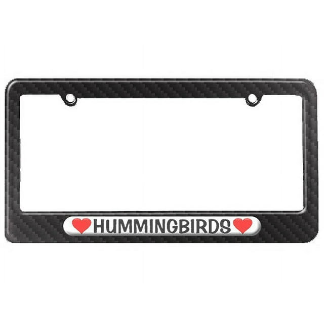 Hummingbirds Love with Hearts License Plate Frame - Walmart.com