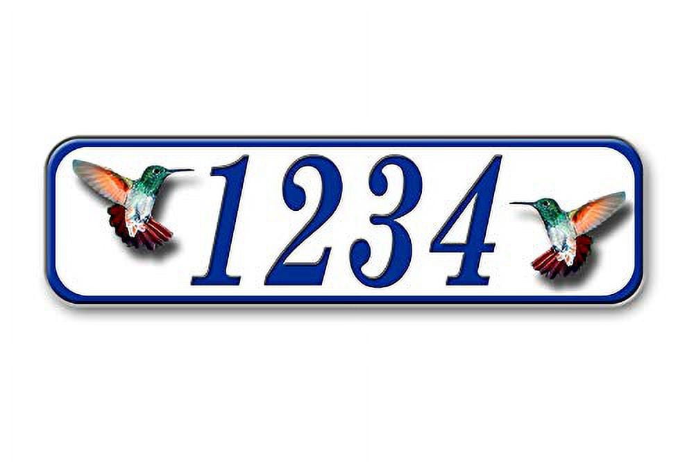 Hummingbirds, Reflective Curb Address Sign - Walmart.com