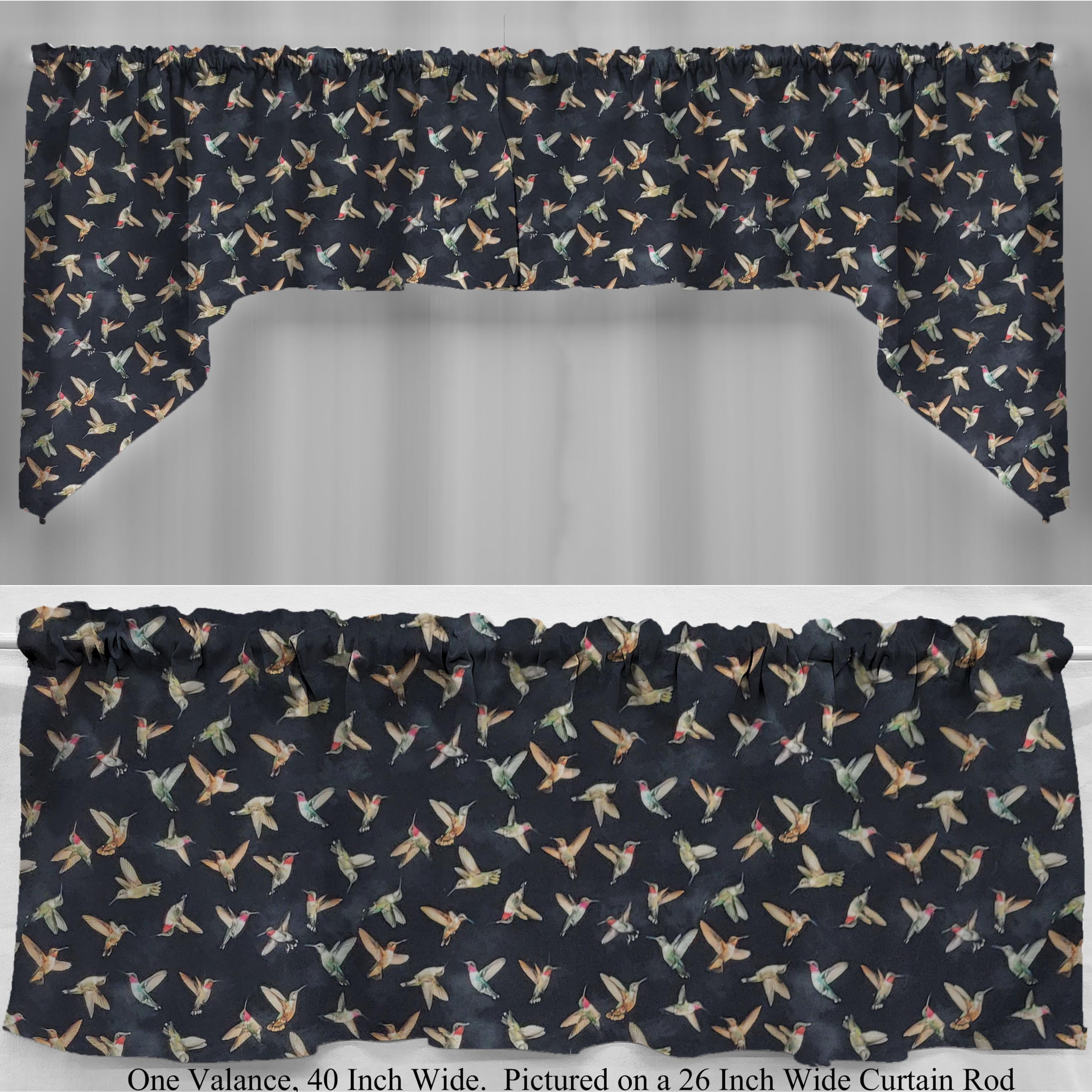 Hummingbirds Swag Panels by Penny's Needful Things (Set of 2) 24 Inch ...