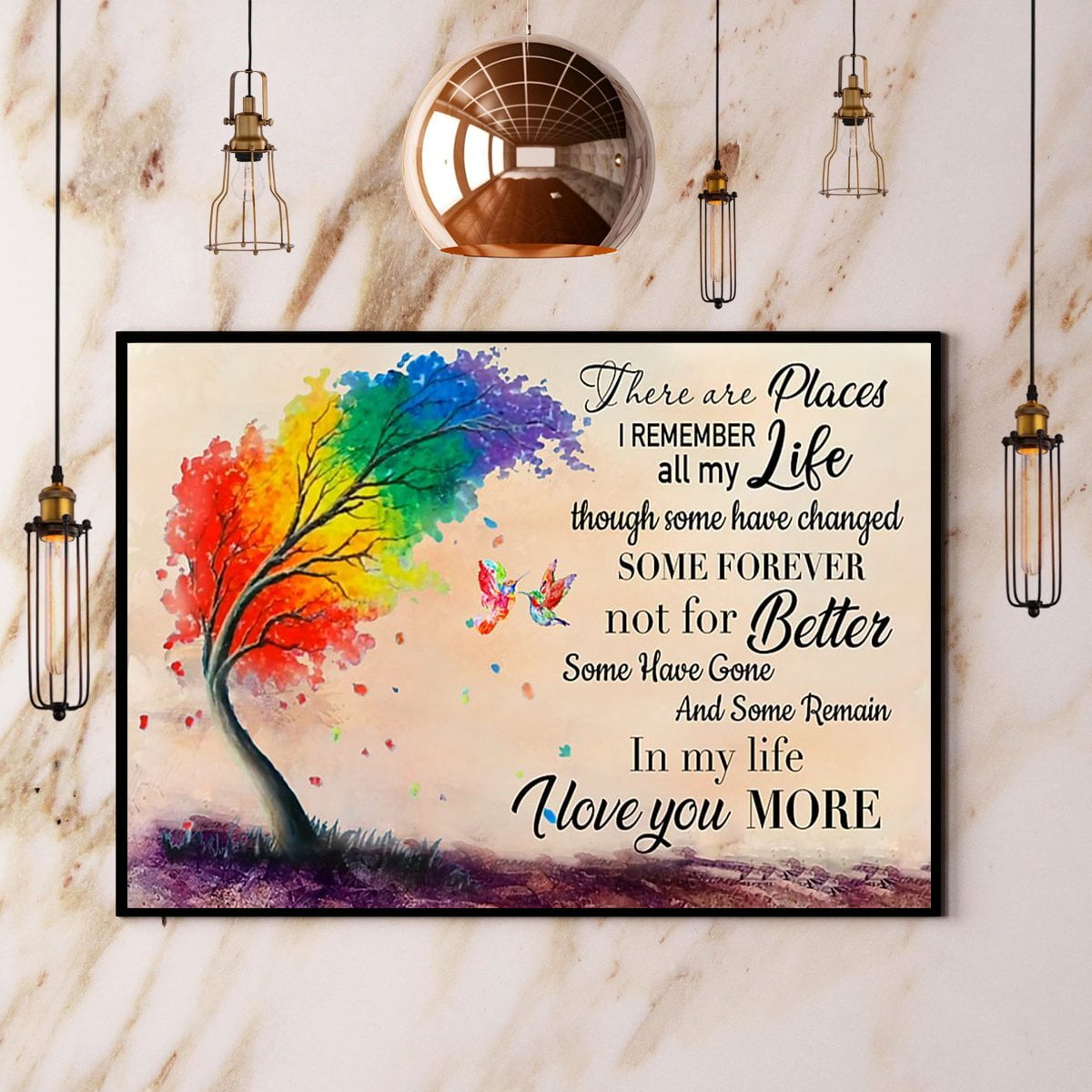 Hummingbirds There Are Places I Remember In My Life Paper Poster No ...