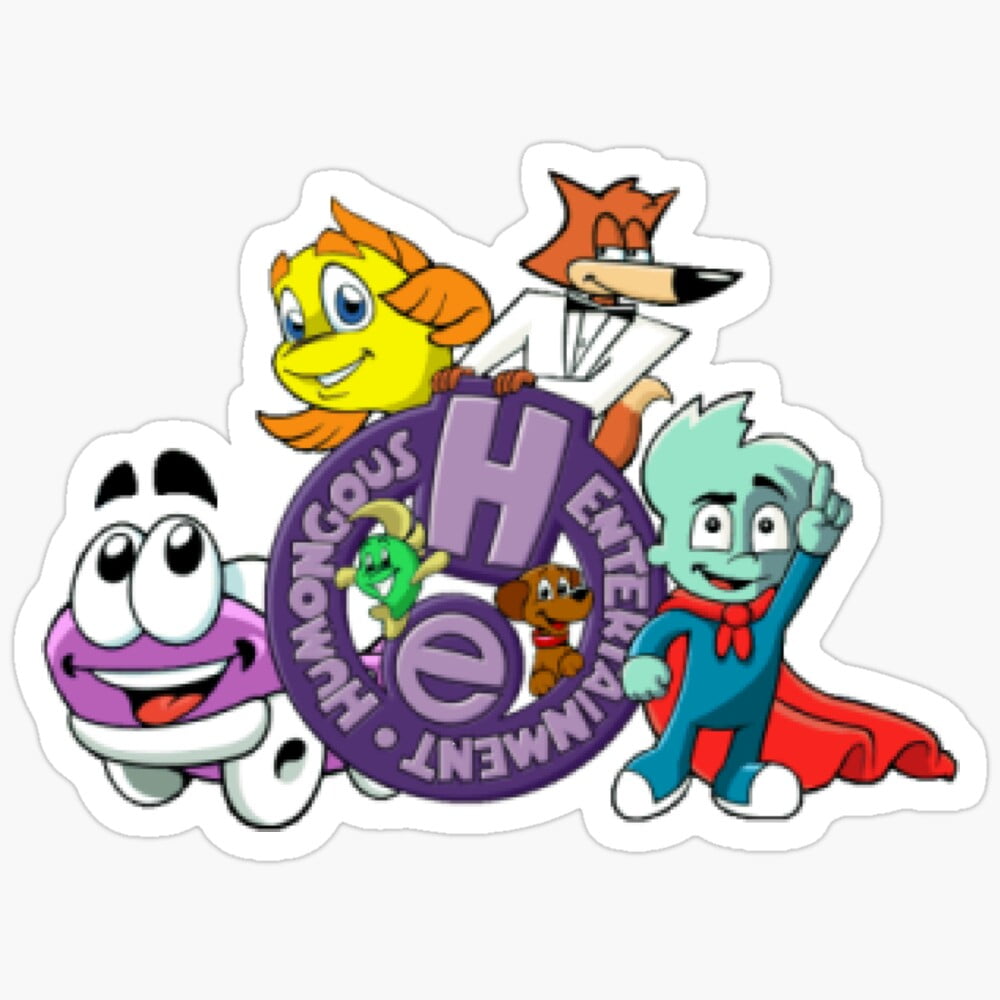 Humongous Entertainment Characters Sticker Phone Decal Water Bottle ...