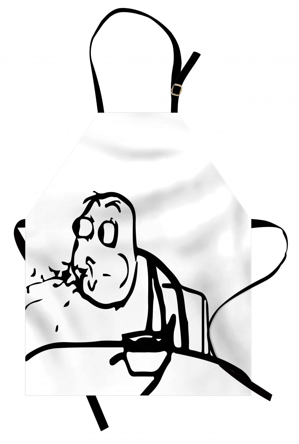 Humor Apron Weird Guy Meme Face Character Barfing Food Scene Troll Web ...