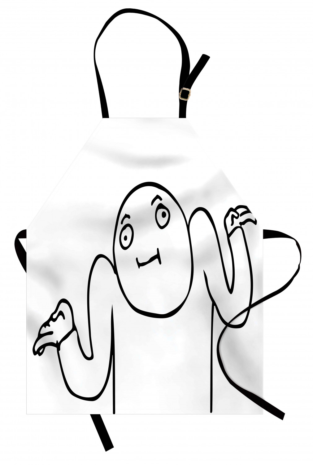 Humor Apron Whatever Guy Meme Confusion Gesture Label Creative Drawing ...