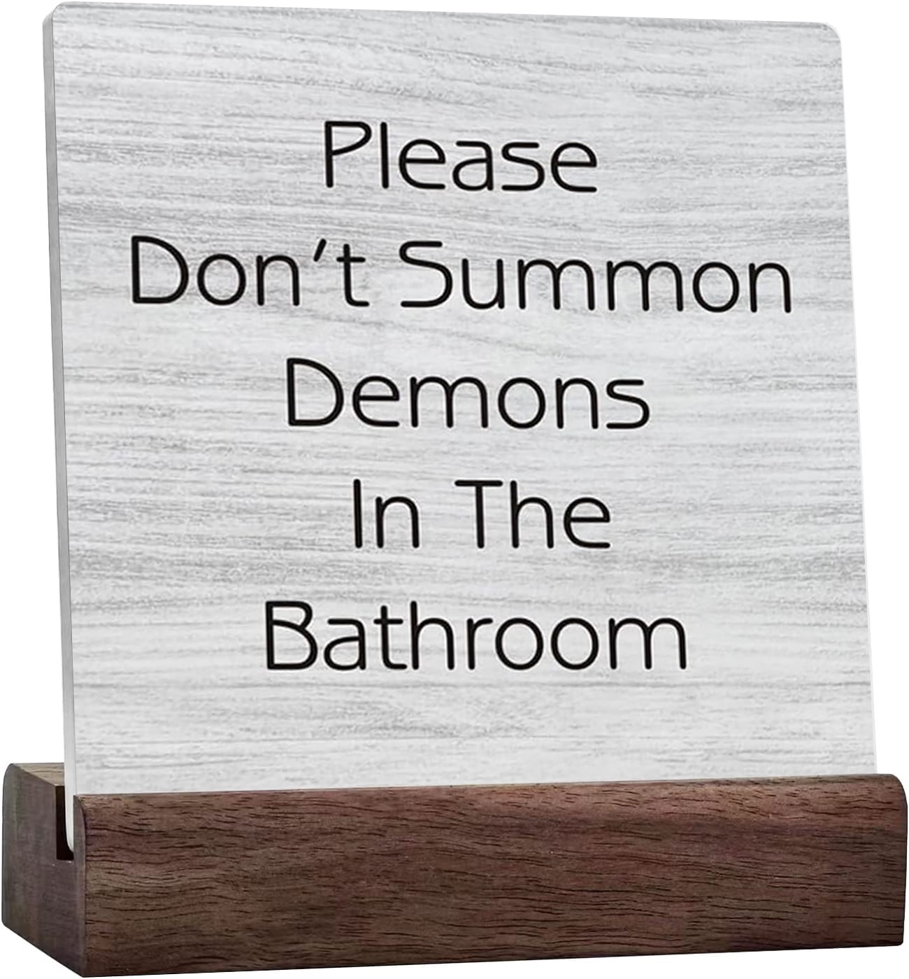 Humor Bathroom Ceramic Table Sign Decor Desk Sign Please Don’T Summon ...