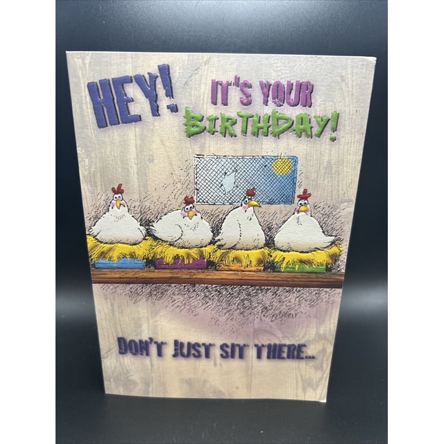 Humor Birthday Greeting Card w/Envelope - Walmart.com