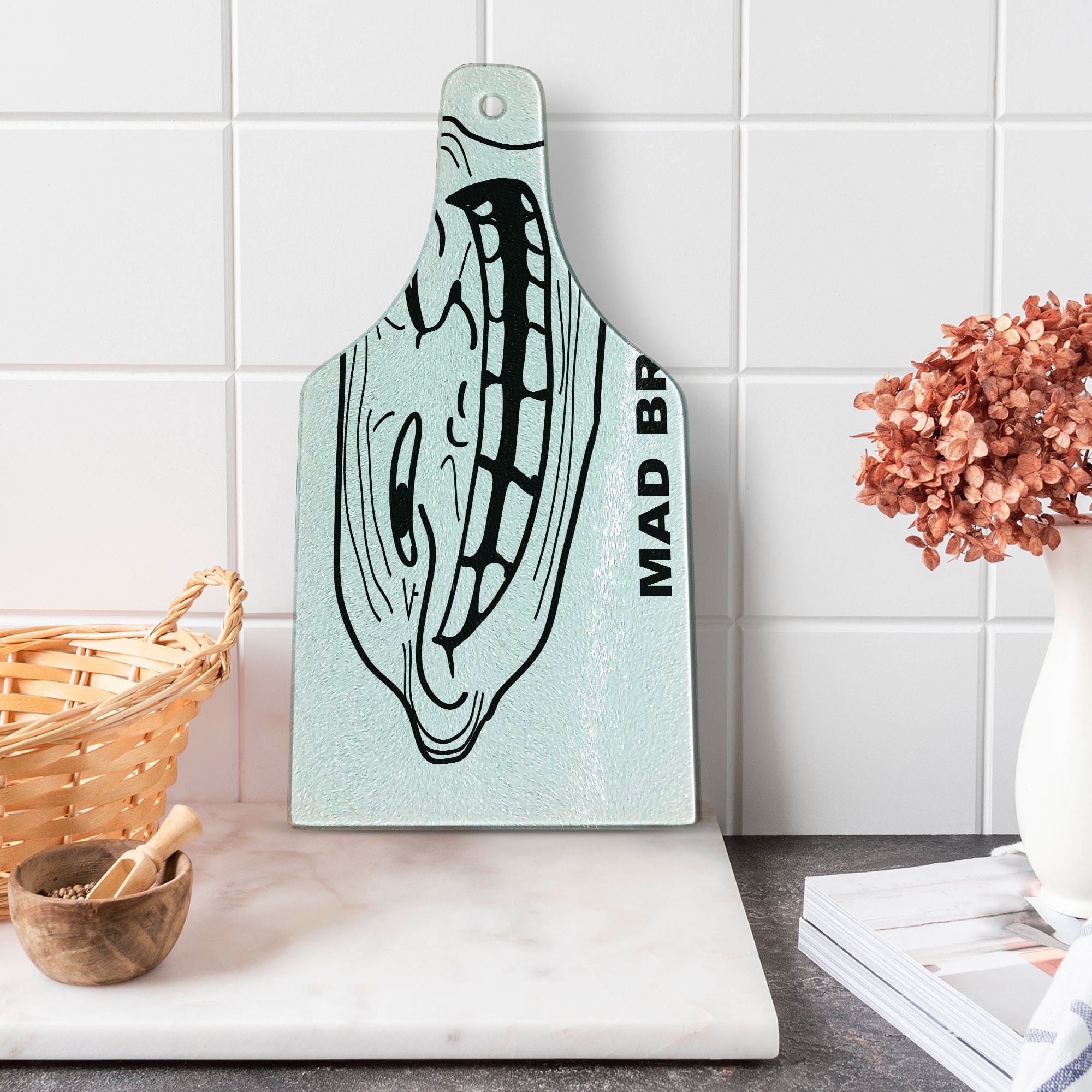 Humor Cutting Board, Cartoon Style Troll Face Guy for Annoying Popular ...