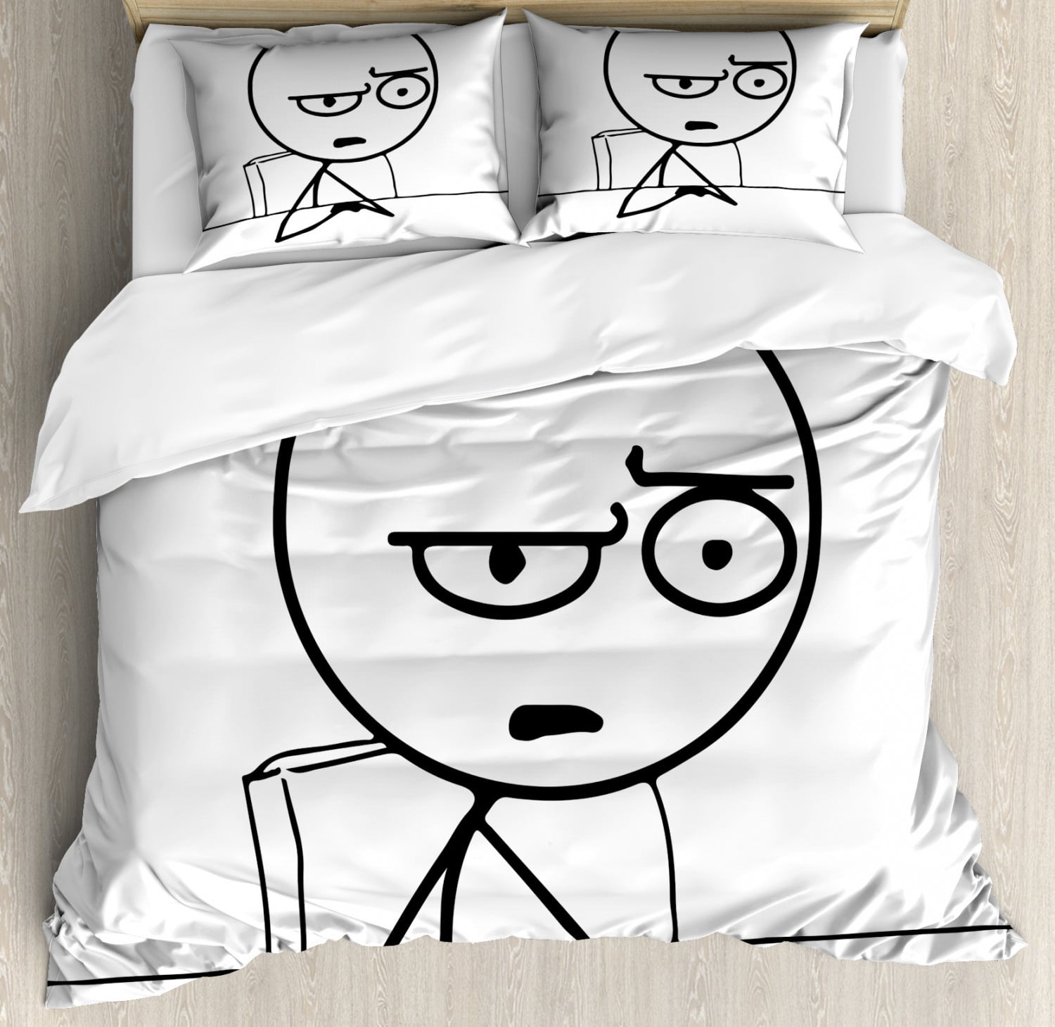 Humor Duvet Cover Set Queen Size, So What Guy Meme Face Best Avatar WTF ...