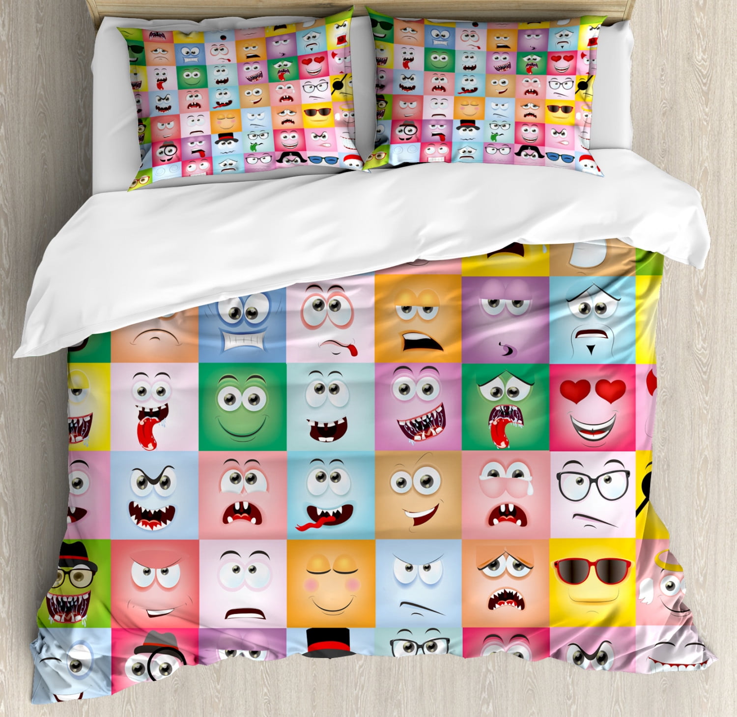 Humor Duvet Cover Set Queen Size, Internet Cartoon Meme Funny Culture ...