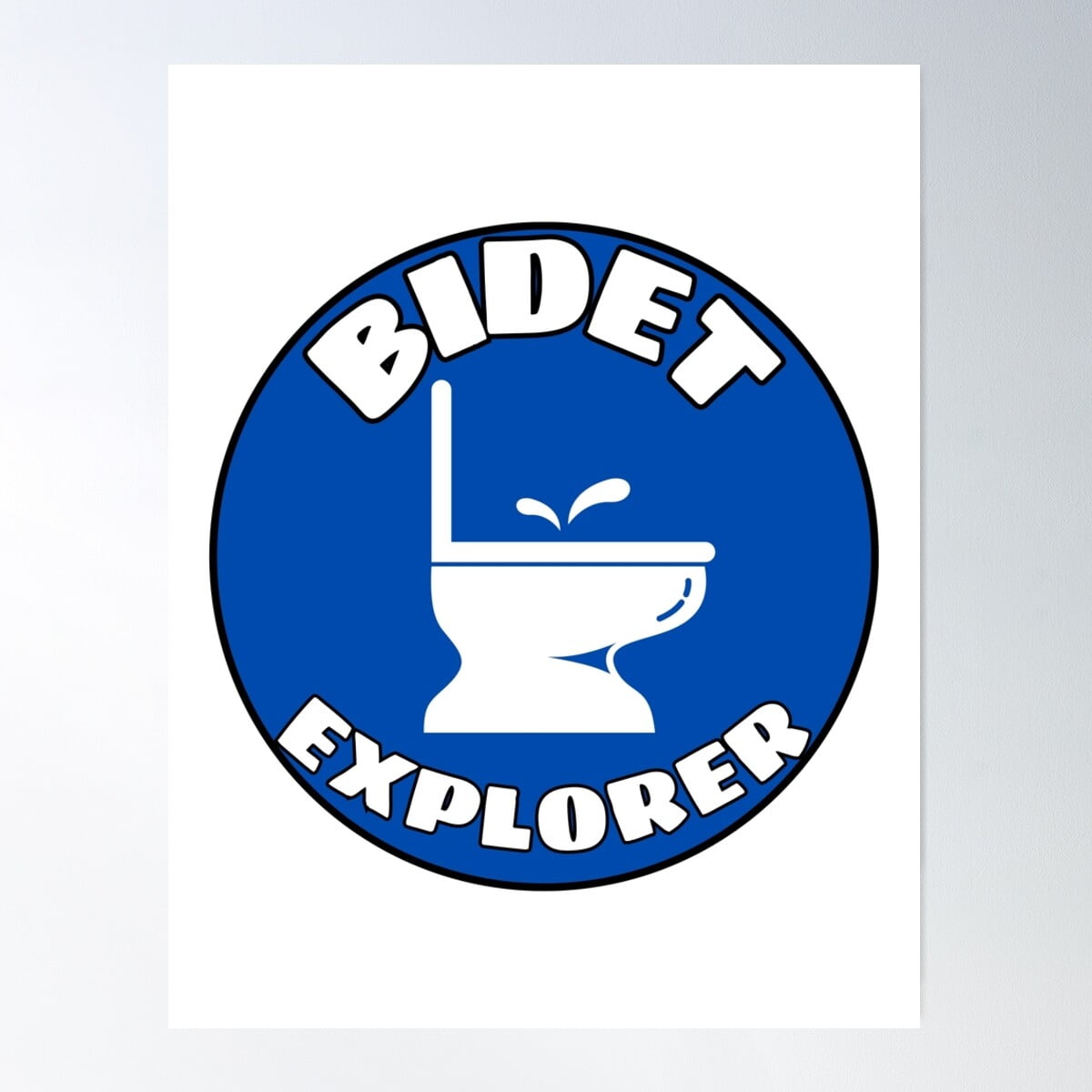 Humor Funny Bidet Silly Hydro Poster Wall Art, Modern Wall Decor For ...