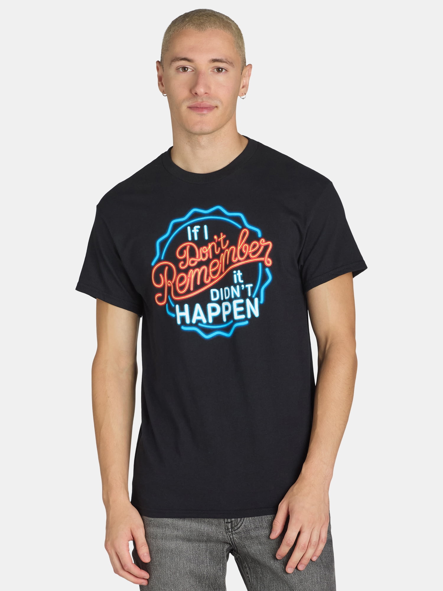 Humor Men's and Big Men's If I Don't Remember It Didn't Happen Graphic ...