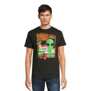 Alien Rocker Wearing Spiked Jacket Retro Sci-Fi Lover's Tee - Walmart.com