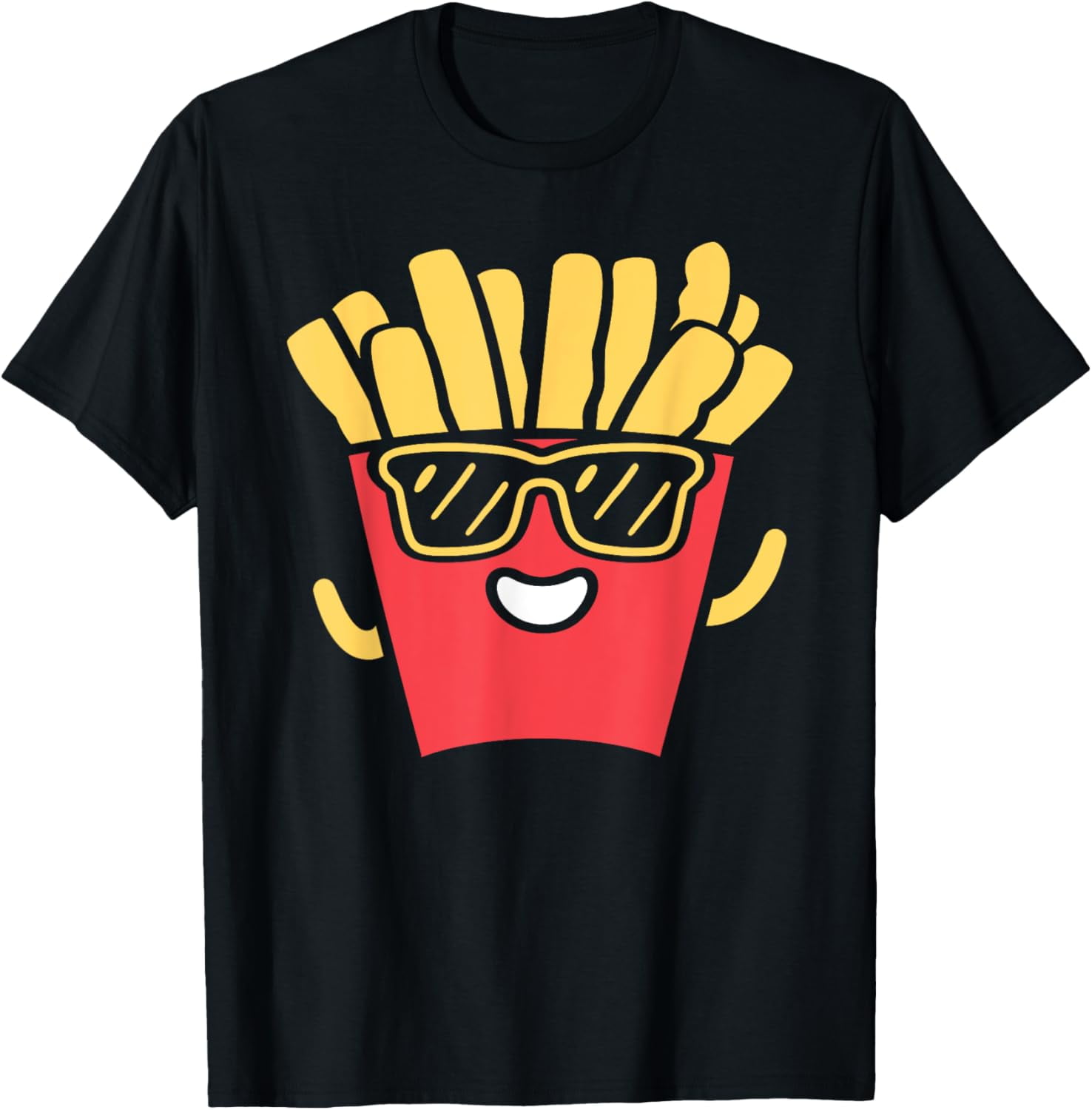Humor Small fries minimalist Simple cute Fries Funny Creative Graphic T ...