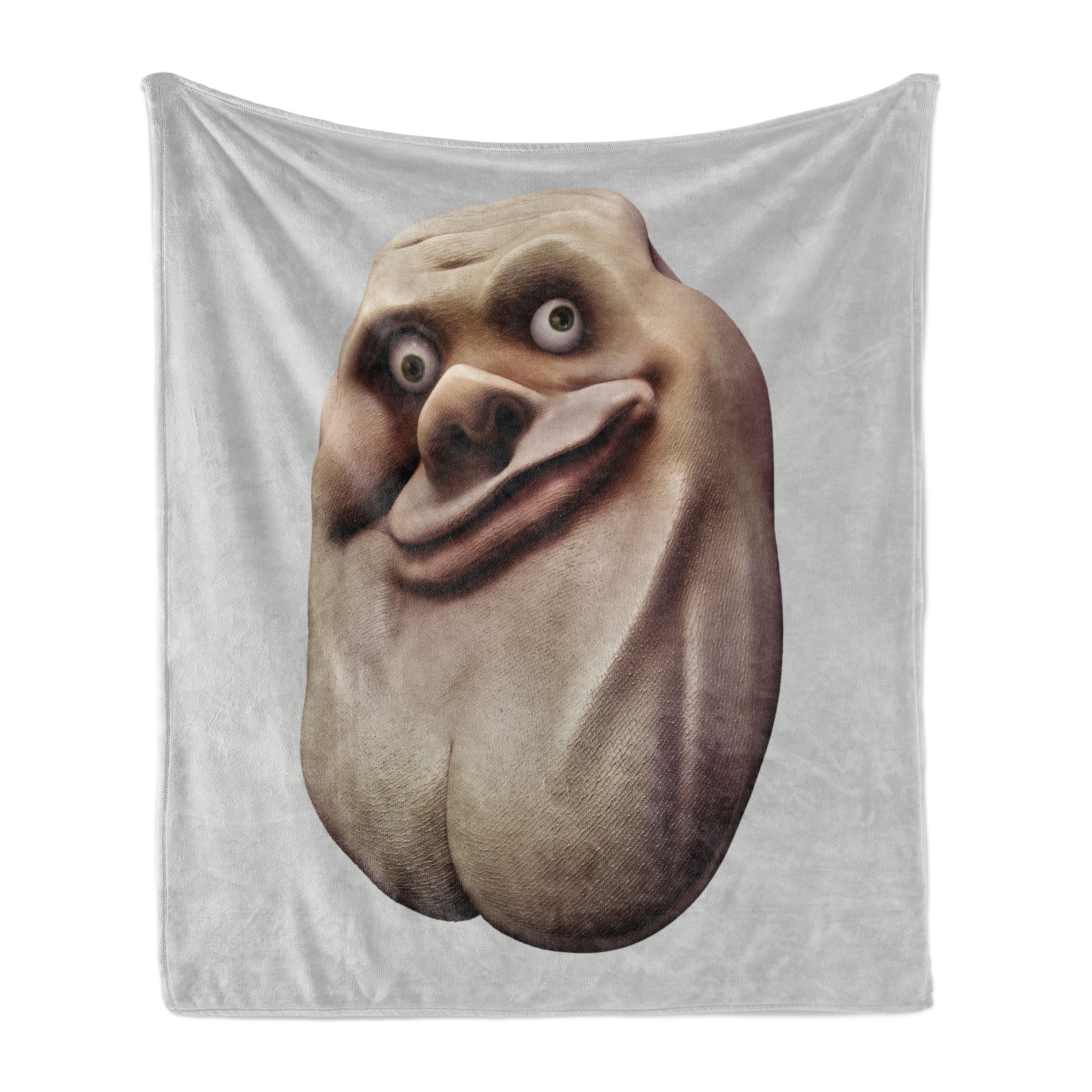Humor Soft Flannel Fleece Throw Blanket, Awkward Meme Face Unusual ...