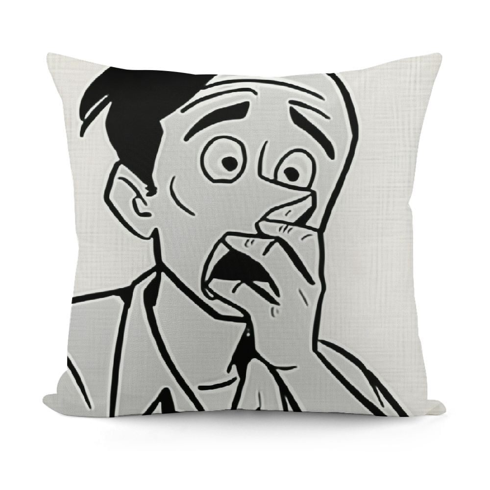 Humor Throw Pillow Cushion Cover, Captain Picard Face Palm Troll Guy ...
