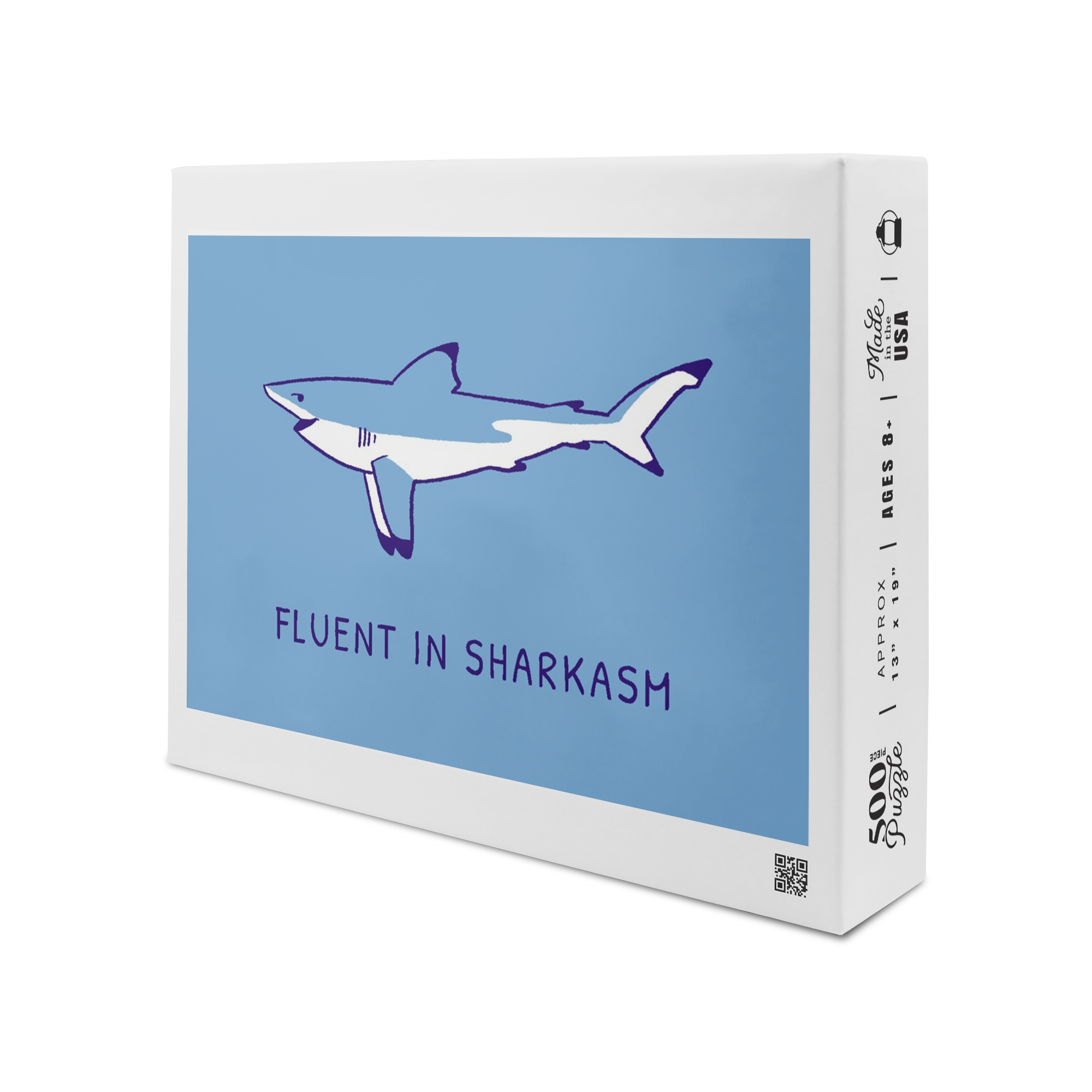 Humorous Animals Collection, Shark, Fluent in Sharkasm (19x27 inches ...