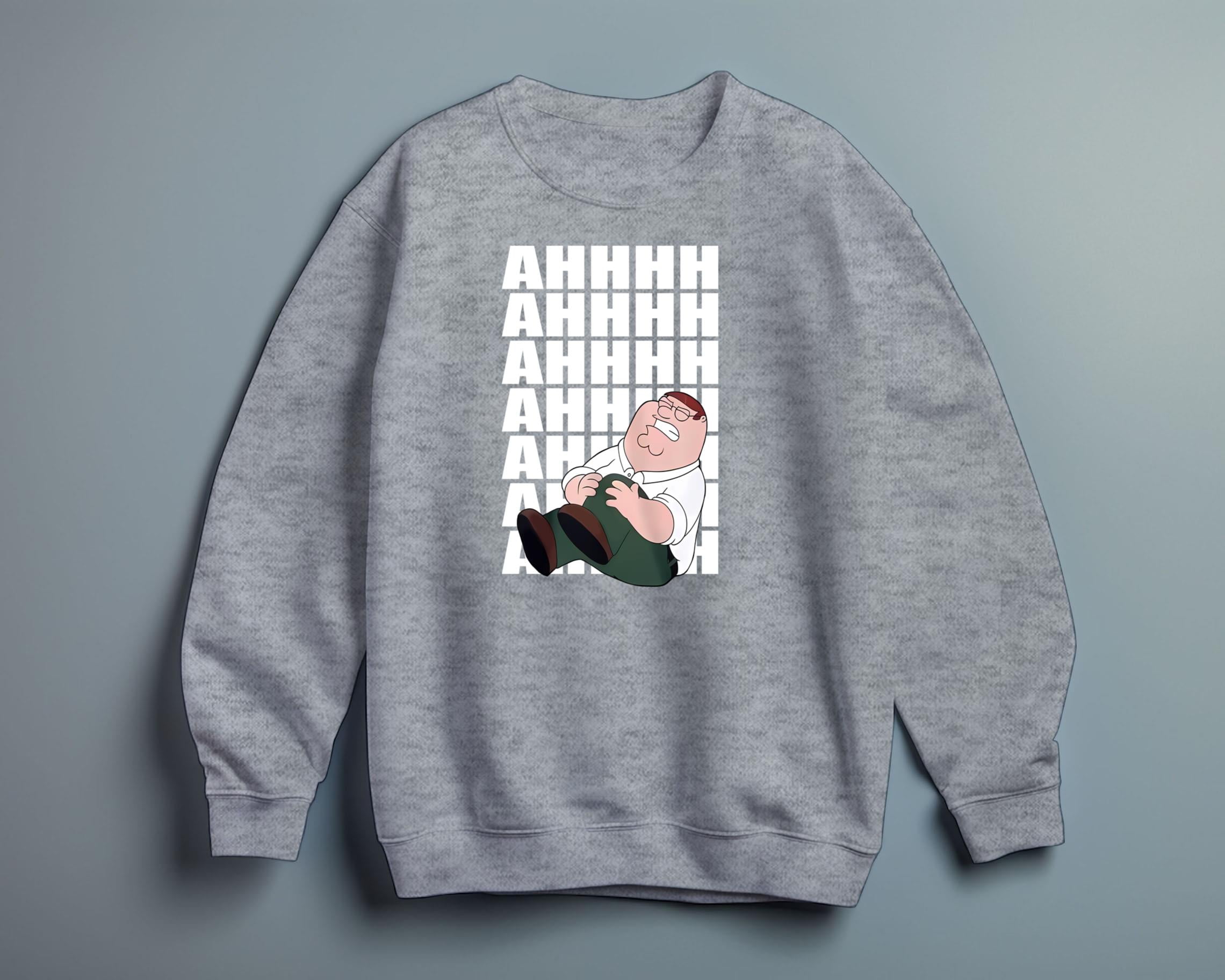 Humorous Animation Character AHHH Shirt Available in Sizes up to 4XL ...