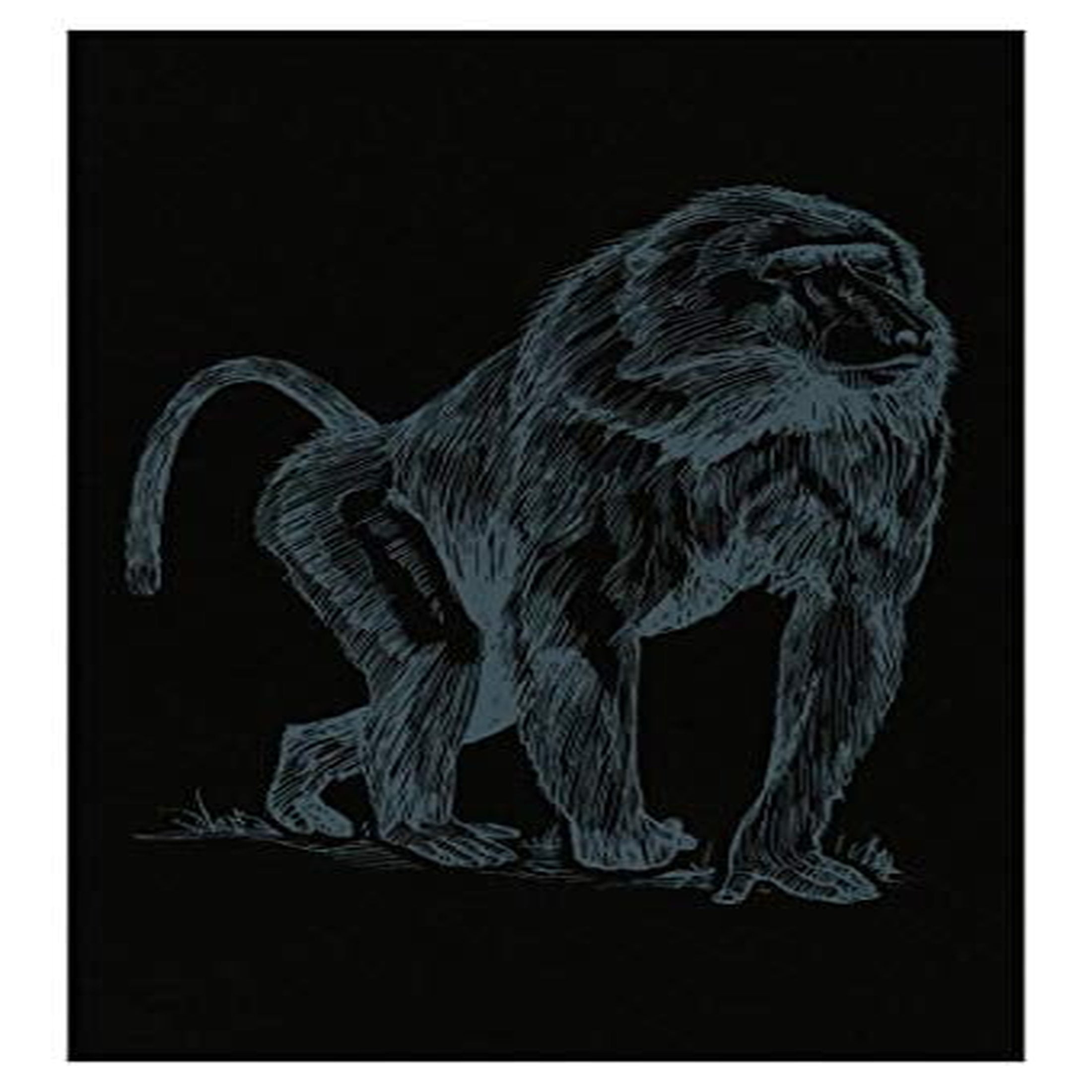 Humorous Baboon Poster - Fun Mandrill Artwork for Animal Lovers ...