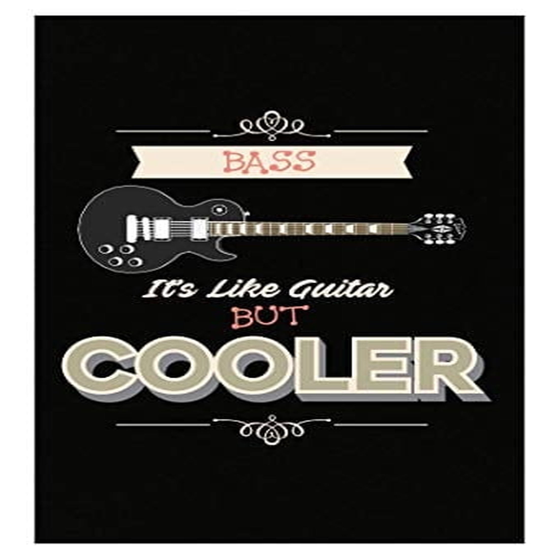 Humorous Bass Guitar Poster - Wall Decor for Music Lovers Gift ...
