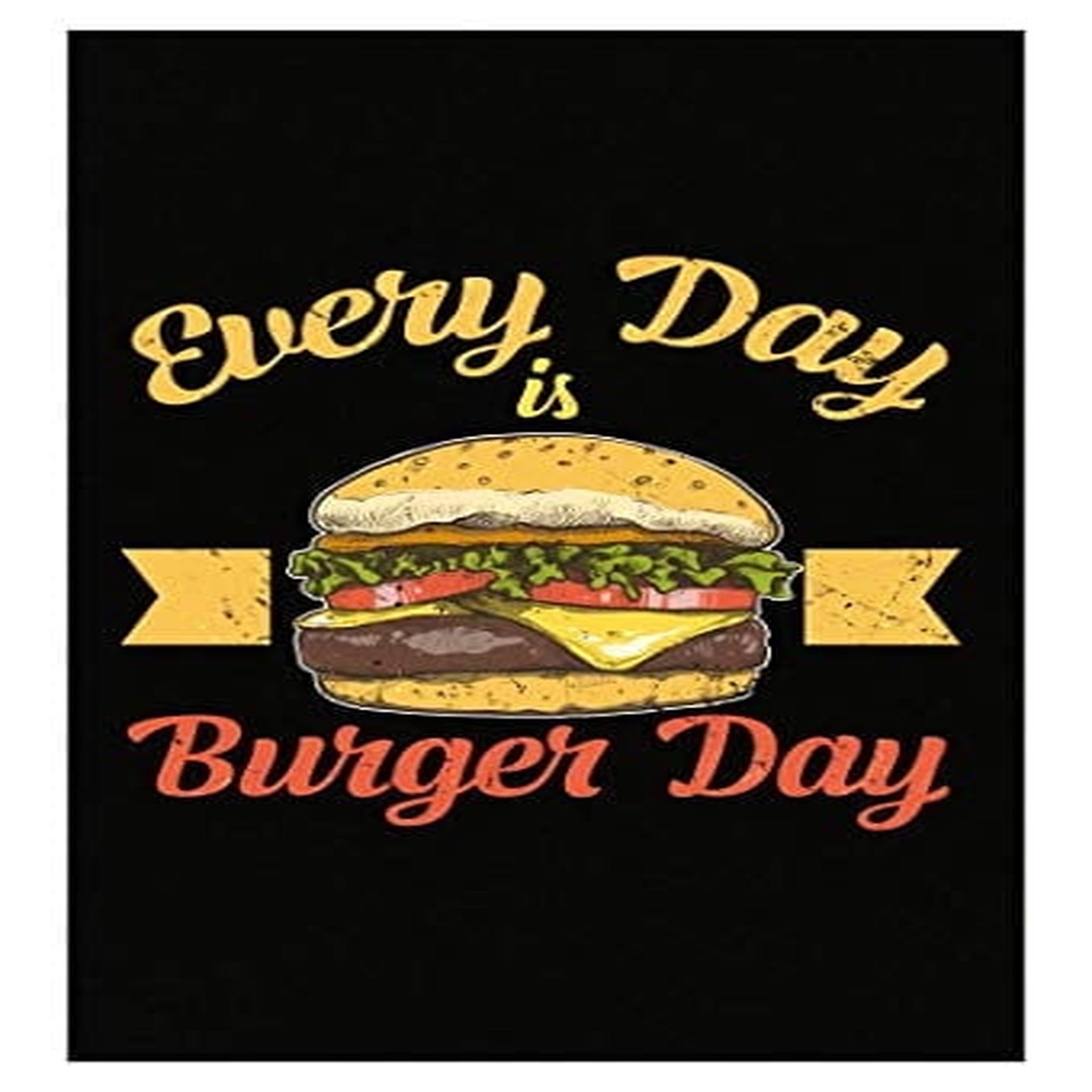 Humorous Burger Poster - Wall Decor for Kitchens Gift - Walmart.com