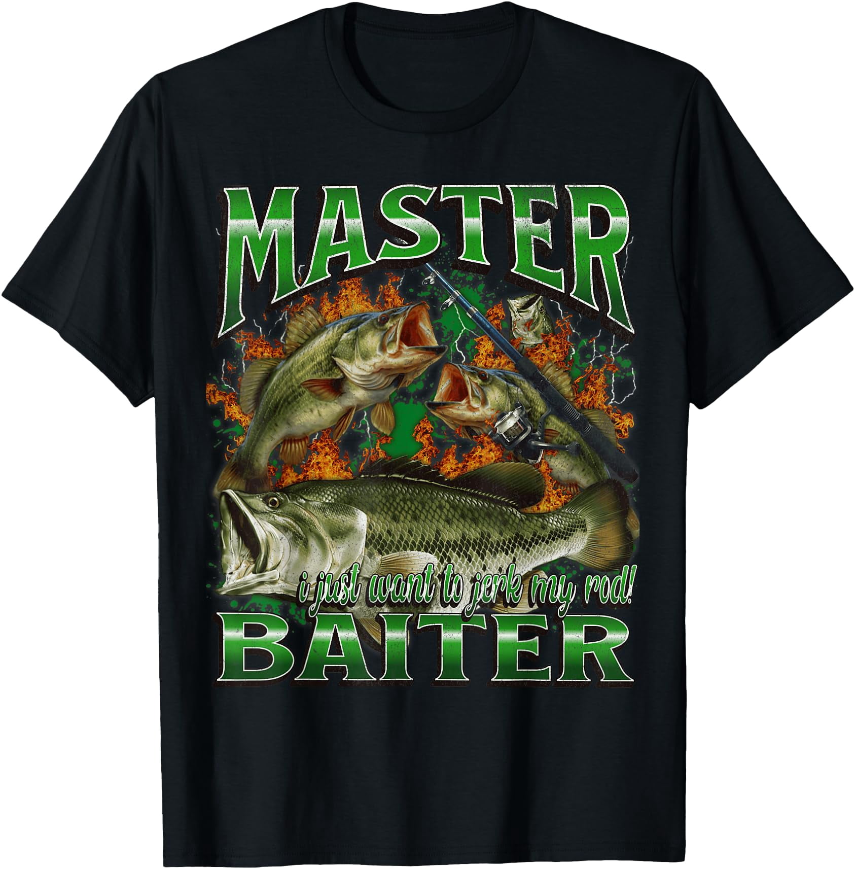 Humorous Fishing Meme Graphic T-Shirt for Fun Outdoor Adventures ...