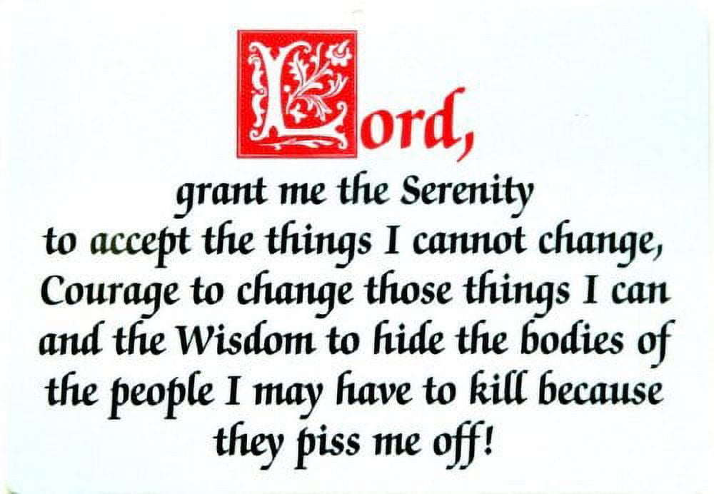 Humorous Funny Styrene Plastic 8" x 12" Wall Sign Lords Prayer ps1714 ...