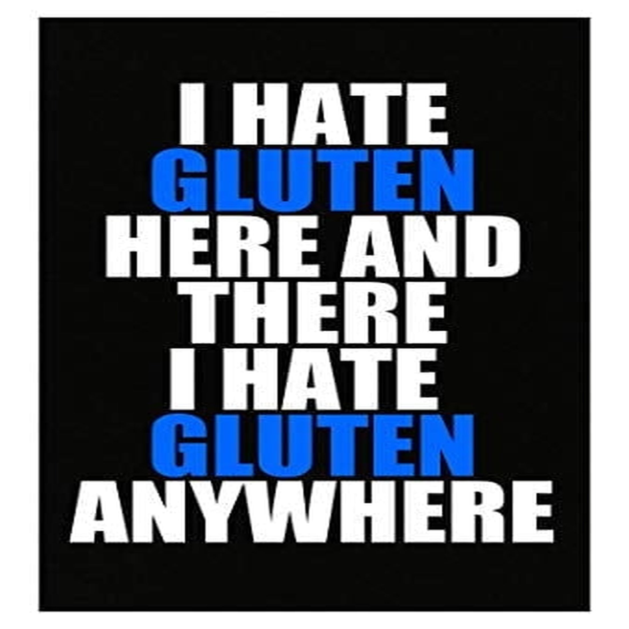 Humorous Gluten-Free Poster - Wall Decor for Food Lovers Gift - Walmart.com
