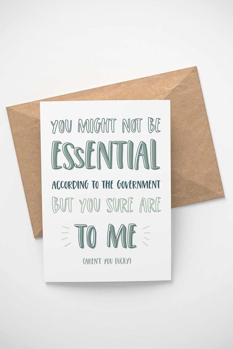 Humorous Greeting Card - "You Might Not Be Essential” – Funny Reminder ...