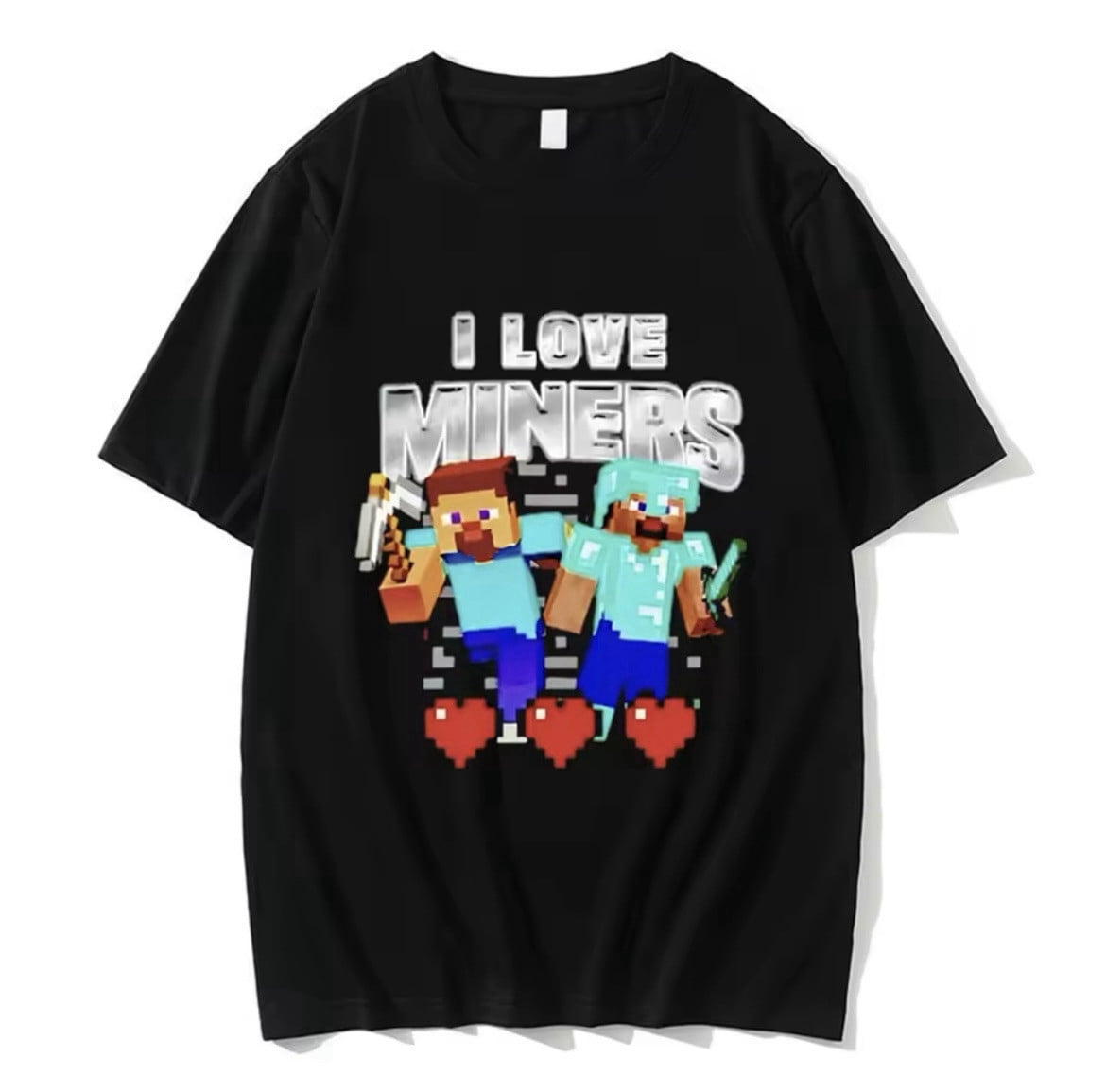 Humorous I Love Miner Minecraft Meme Shirt, Anime Inspired Graphic ...